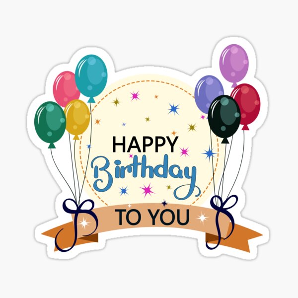 "happy birthday to you brother" Sticker for Sale by SAME25 | Redbubble