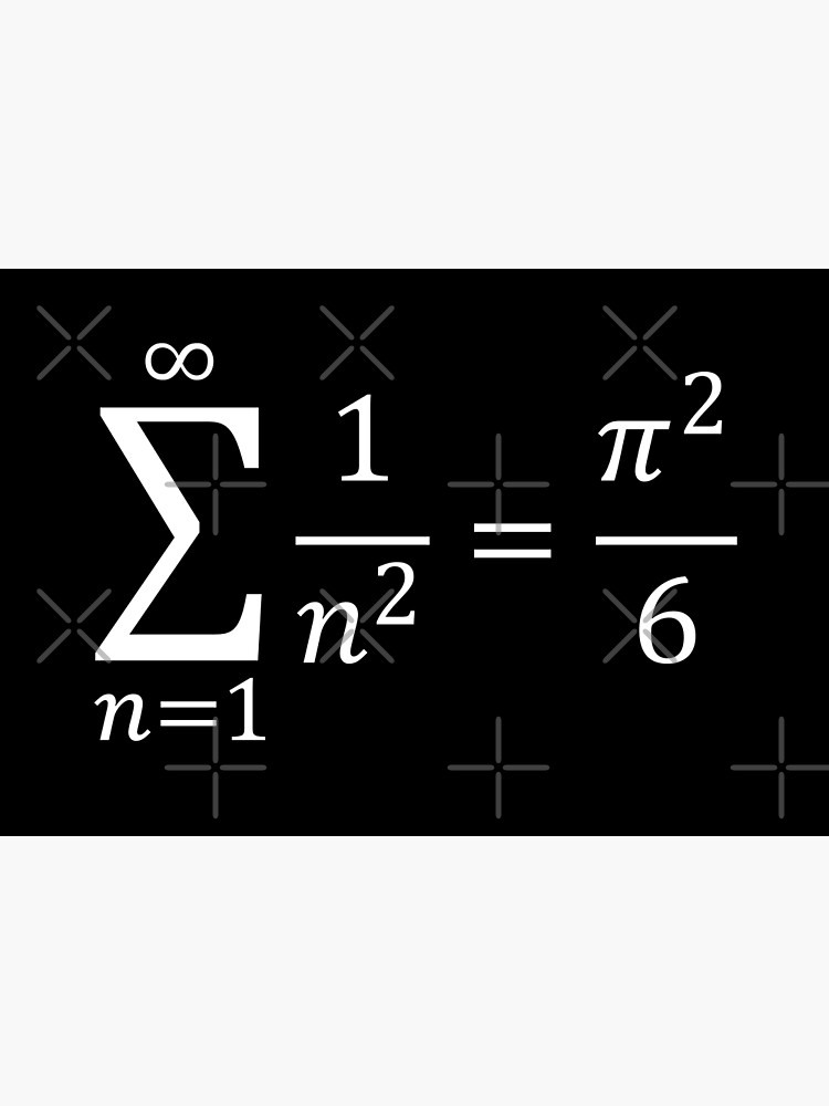 Sum Of Inverse Squared Numbers Math And Algebra Basics Poster For