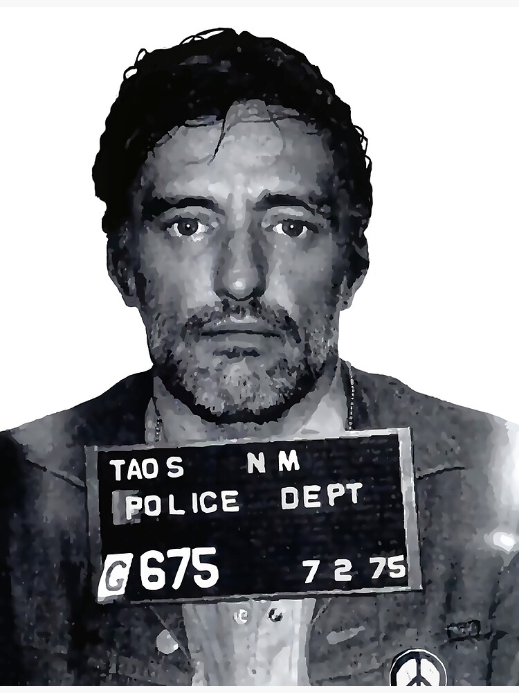 "Dennis Hopper Mugshot 1975 - Transparent Background" Art Print for ...
