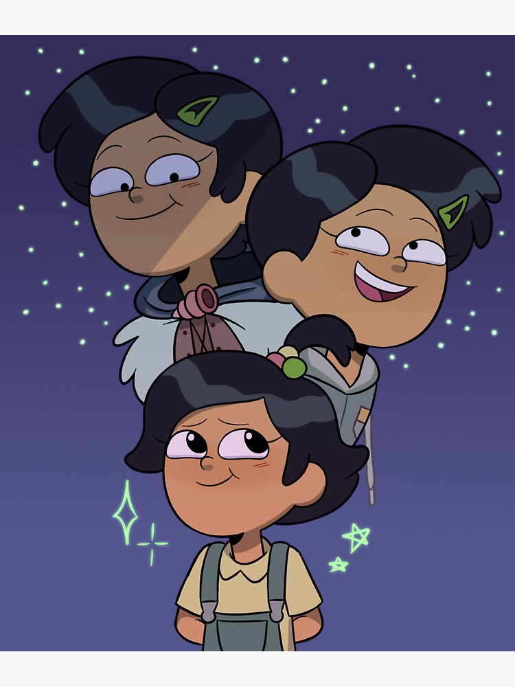 "Marcy Wu - Amphibia - Ranger, School, Kindergarten (Night)" Sticker ...