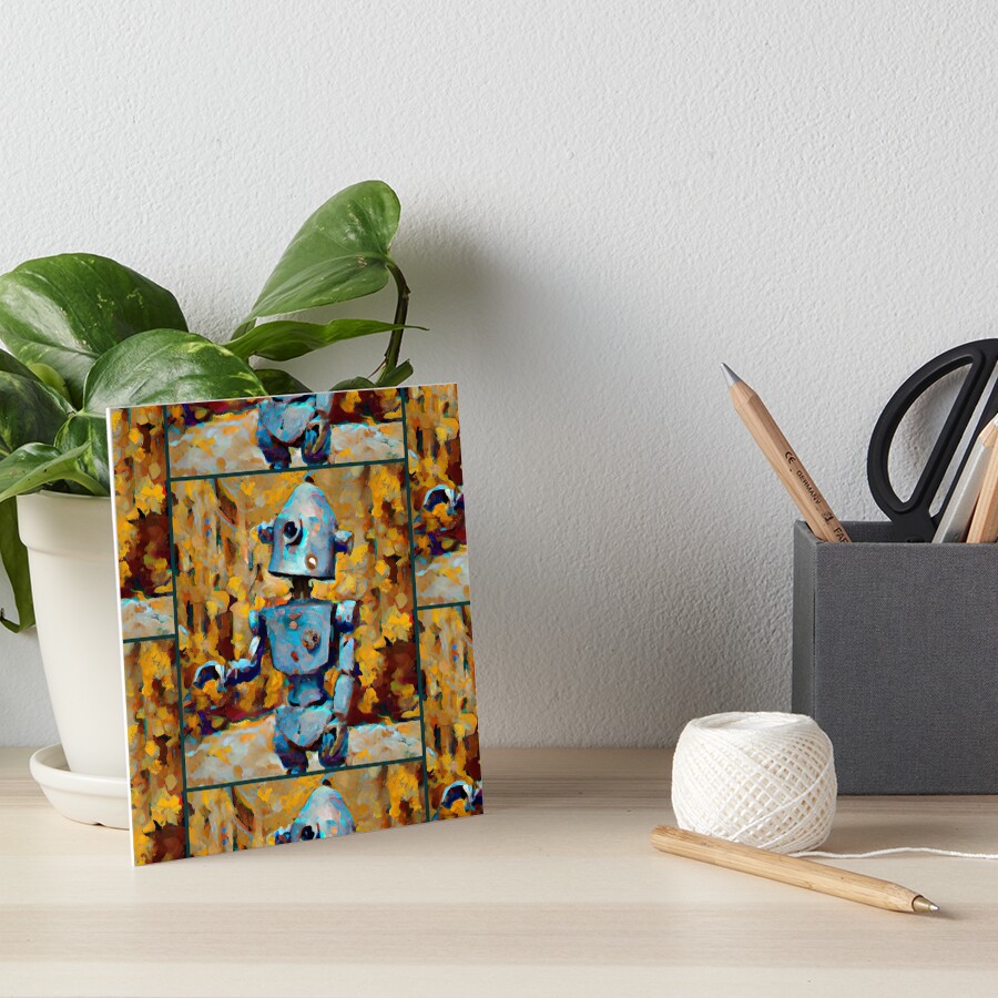 "AI-generated impressionist robot trying to find its way in a city" Art ...