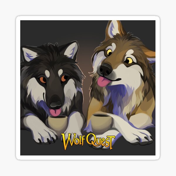 "WolfQuest First Date" Sticker for Sale by WolfQuest | Redbubble