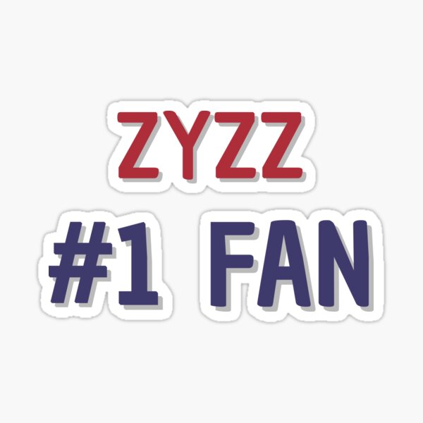 "Zyzz - #1 Fan" Sticker for Sale by Rybariuns | Redbubble