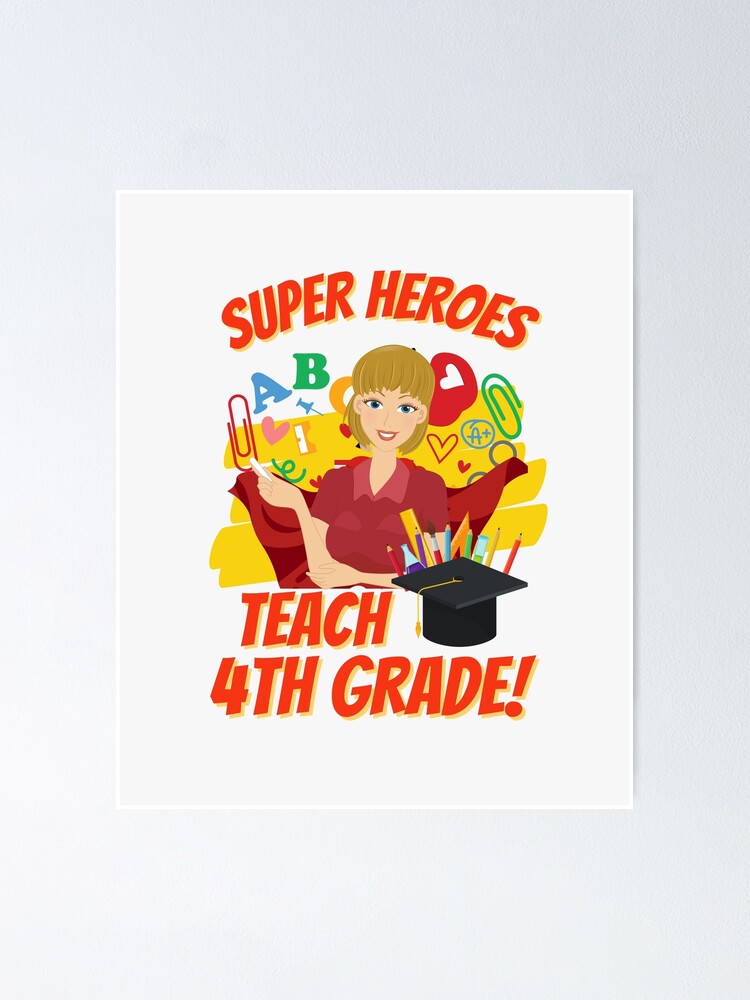 "4th Grade Teacher Appreciation" Poster for Sale by superteachers ...