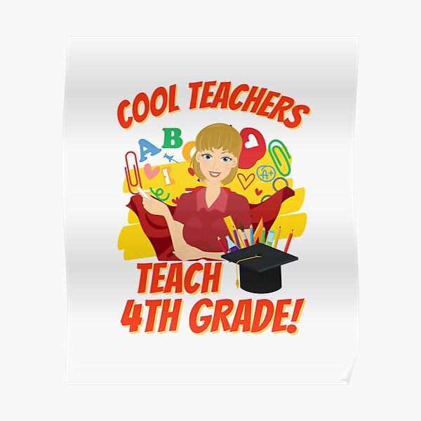 "4th Grade Teacher Appreciation" Poster for Sale by superteachers ...