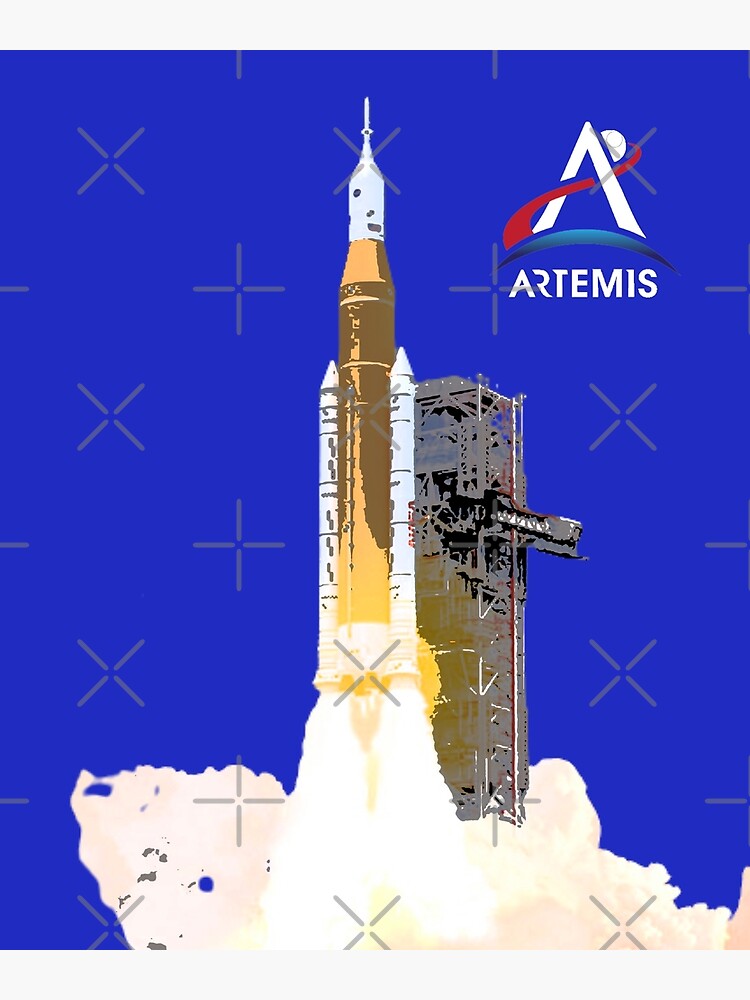 Artemis Program Rocket Official Logo Sticker Premium Matte Vertical ...