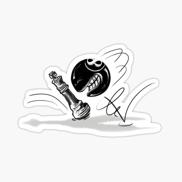 "8 Ball Check Mate" Sticker by snohock | Redbubble