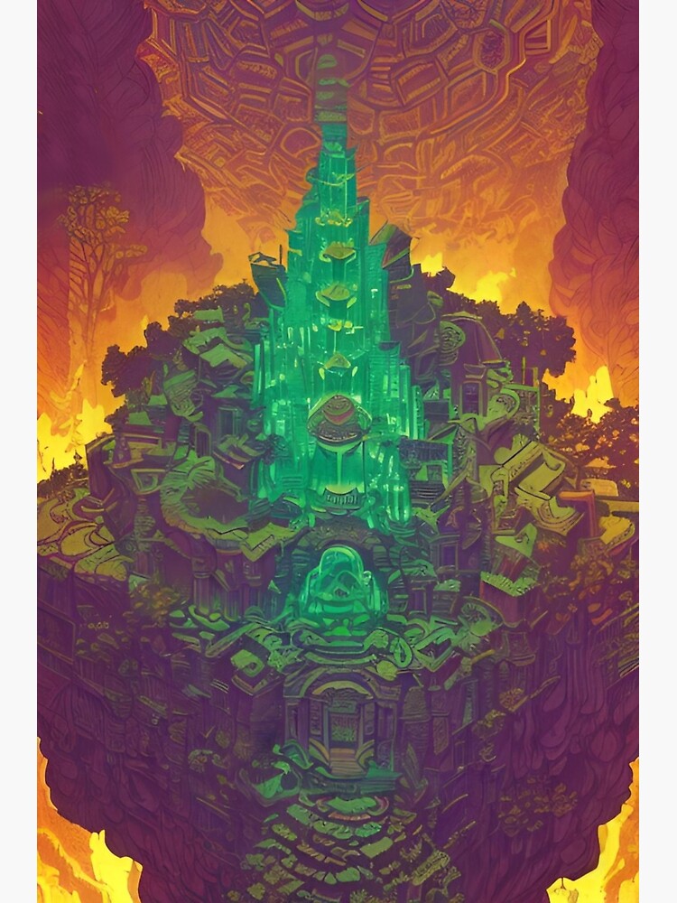 "Infernal Stone Temple " Poster for Sale by GamerConceptArt | Redbubble