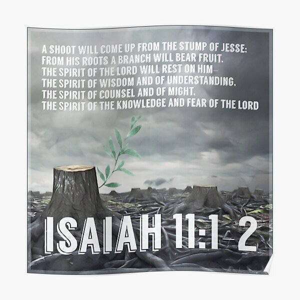 Poster for Sale mit "Jesaja 11:1-2" von debradeka | Redbubble