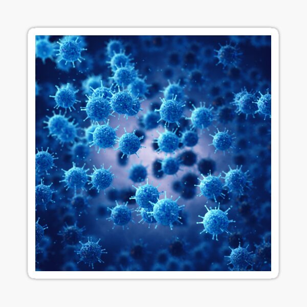 "Viral disease" Sticker for Sale by nobeastsofierce | Redbubble