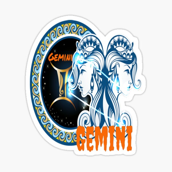 "gemini" Sticker for Sale by krafi | Redbubble