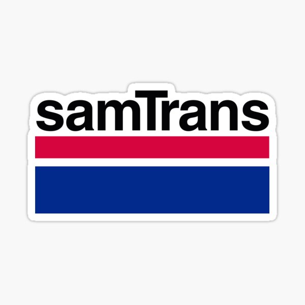 "samTrans " Sticker for Sale by designdog | Redbubble