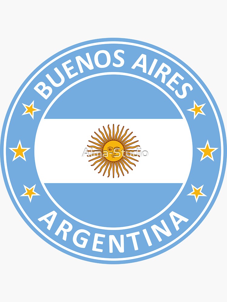 "Buenos Aires, Argentina" Sticker for Sale by Alma-Studio | Redbubble
