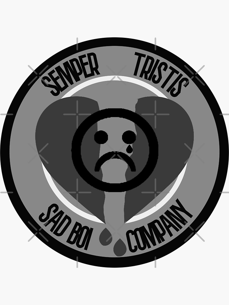 "Sad Boi Company" Sticker for Sale by StoicTesterShop | Redbubble