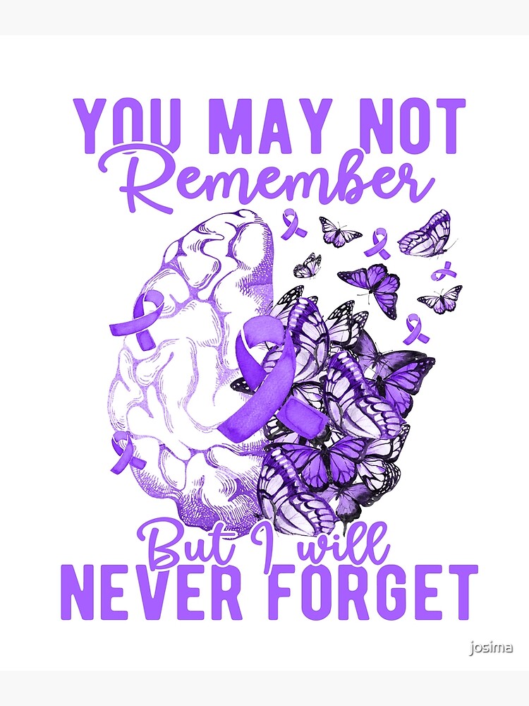 "Alzheimer's, Dementia Awareness And Supporters Gift Purple Brain ...