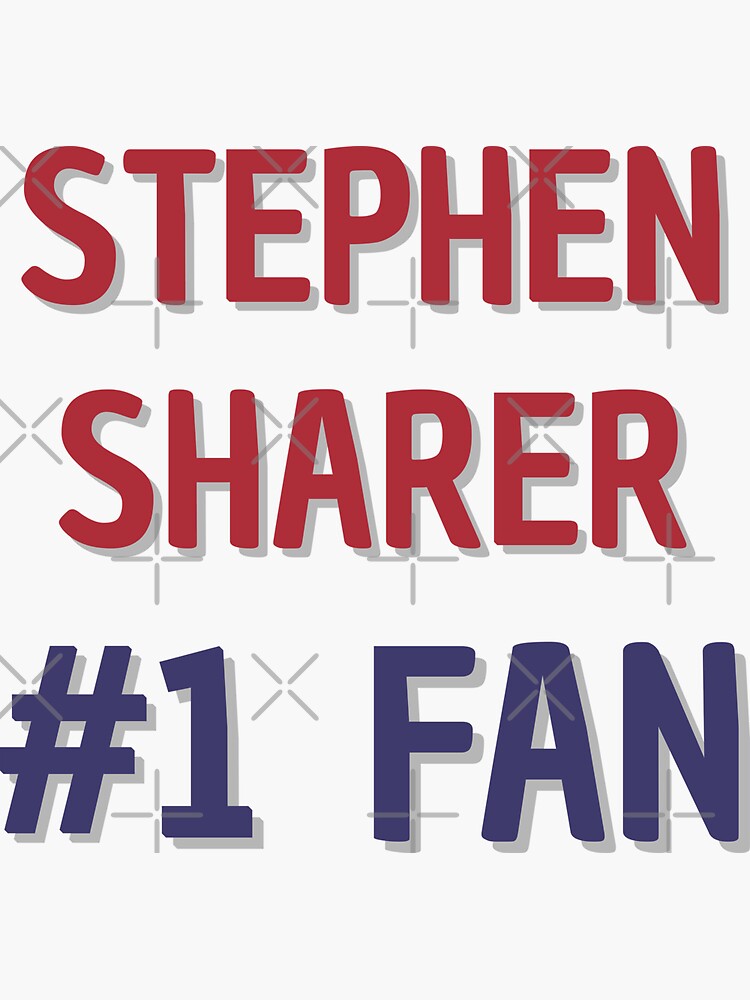 "Stephen Sharer - #1 Fan" Sticker for Sale by Rybariuns | Redbubble