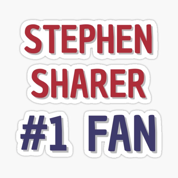 "Stephen Sharer - #1 Fan" Sticker for Sale by Rybariuns | Redbubble