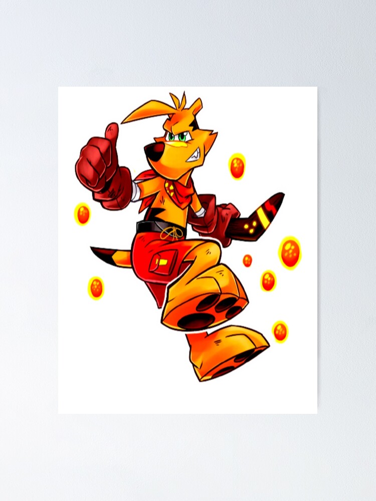 "ty the tasmanian tiger" Poster for Sale by SOPHIA-AR | Redbubble