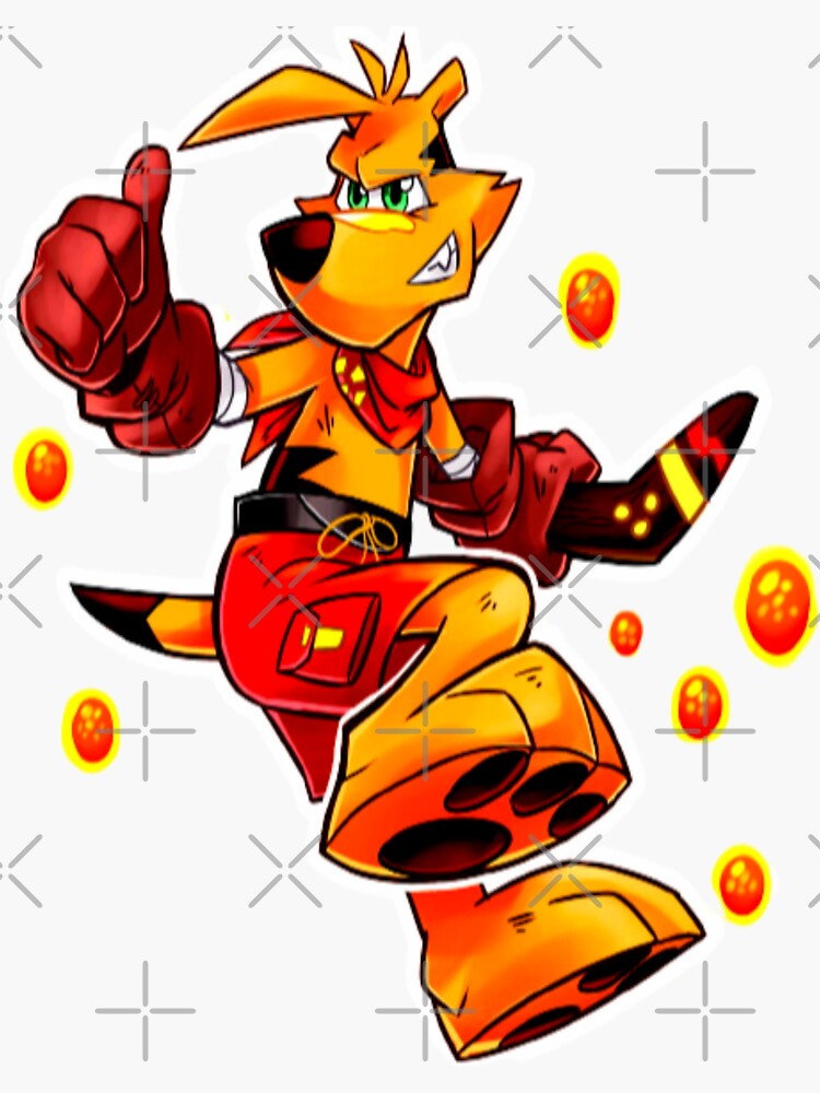 "ty the tasmanian tiger" Sticker for Sale by SOPHIA-AR | Redbubble