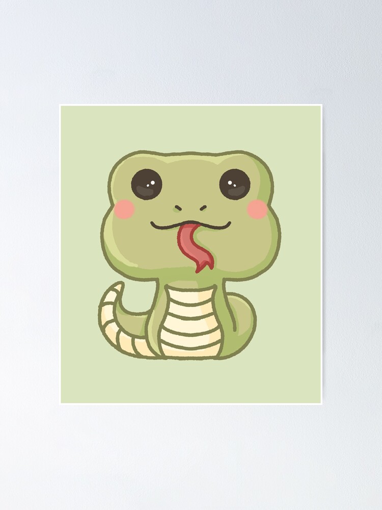 "Cute Little Snake" Poster for Sale by HappyDoodlen | Redbubble