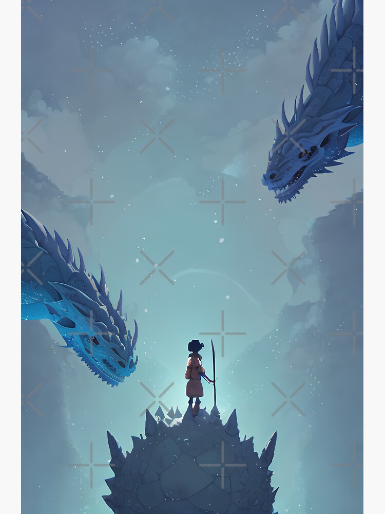 "Slayer of Dragons" Sticker for Sale by Artieries1 | Redbubble