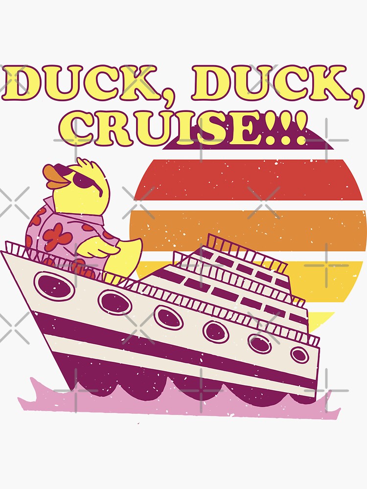 "Cruising Ducks, Family Cruise, Cruise Duck" Sticker for Sale by ...
