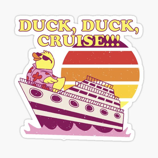 "Cruising Ducks, Family Cruise, Cruise Duck" Sticker for Sale by ...