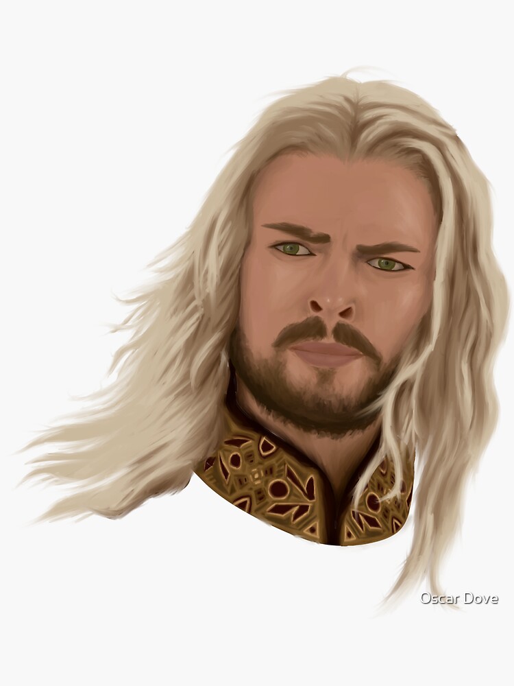 "Eomer Painting" Sticker for Sale by OscarD | Redbubble