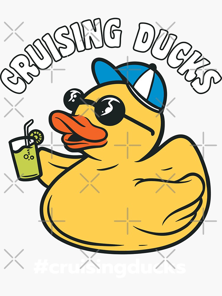 "Cruising Ducks, Family Cruise Matching, Cruise Duck" Sticker for Sale ...
