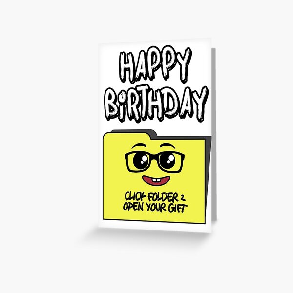 "Programmer Happy Birthday Gift- Funny Nerd Computer Geek Birthday Humor" Greeting Card for Sale ...
