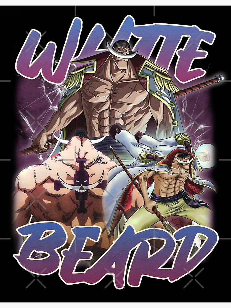 "Whitebeard Vintage Bootleg Design v2" Poster for Sale by IkaXII | Redbubble