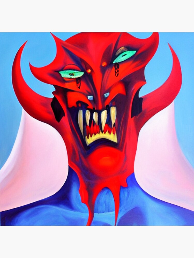 "Psycho Madness - Red Demon" Sticker for Sale by PsychoMadness | Redbubble