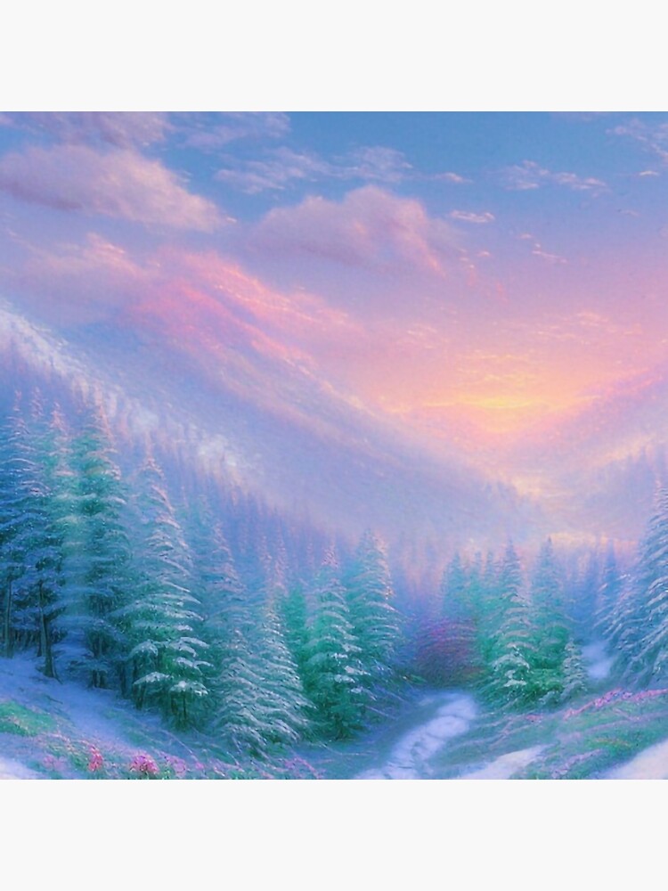 "Ethereal Landscape Winter 21 " Poster for Sale by OneiroArt | Redbubble