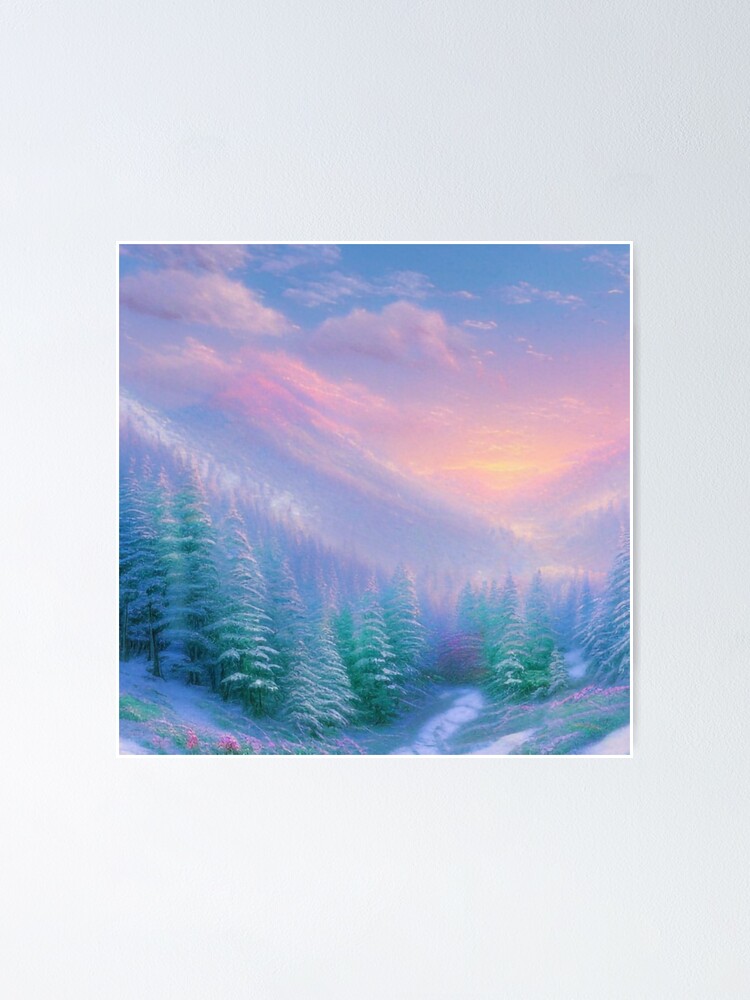 "Ethereal Landscape Winter 21 " Poster for Sale by OneiroArt | Redbubble