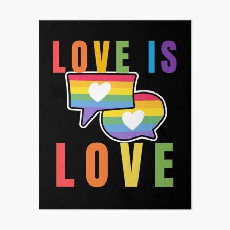 "Love is Love LGBTQ Pride Cute Gay Lesbian Bi Trans Valentine's Day ...