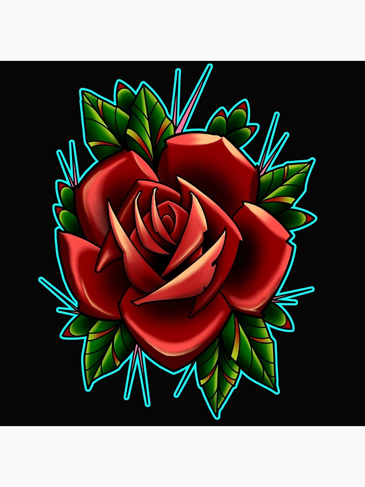 "pointy rose" Poster for Sale by AgeeTattoos | Redbubble