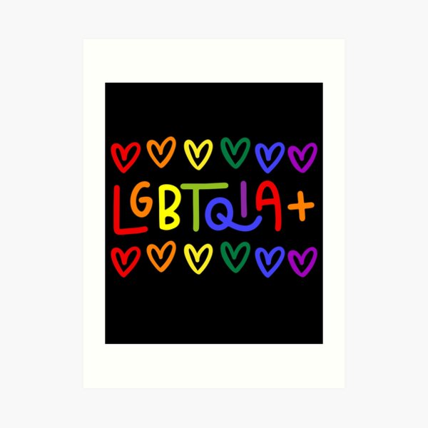 "LGBTQIA Plus Pride Cute Gay Lesbian Bi Trans Valentine's Day 2023" Art ...