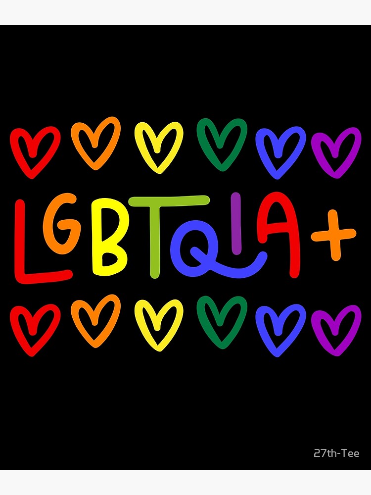 "LGBTQIA Plus Pride Cute Gay Lesbian Bi Trans Valentine's Day 2023" Art ...