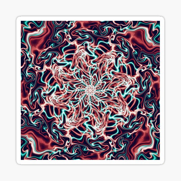 "Trippy Psychedelic Star" Sticker for Sale by Idyllicstorm731 | Redbubble