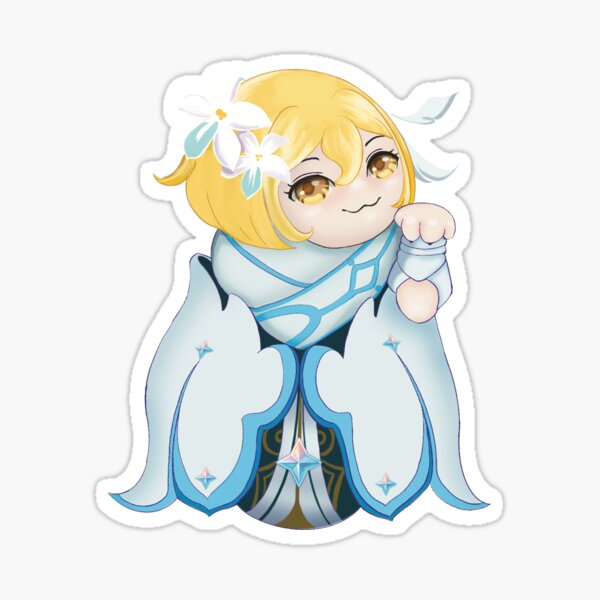 "Lucky cat Lumine Genshin Impact for primogem" Sticker for Sale by ...
