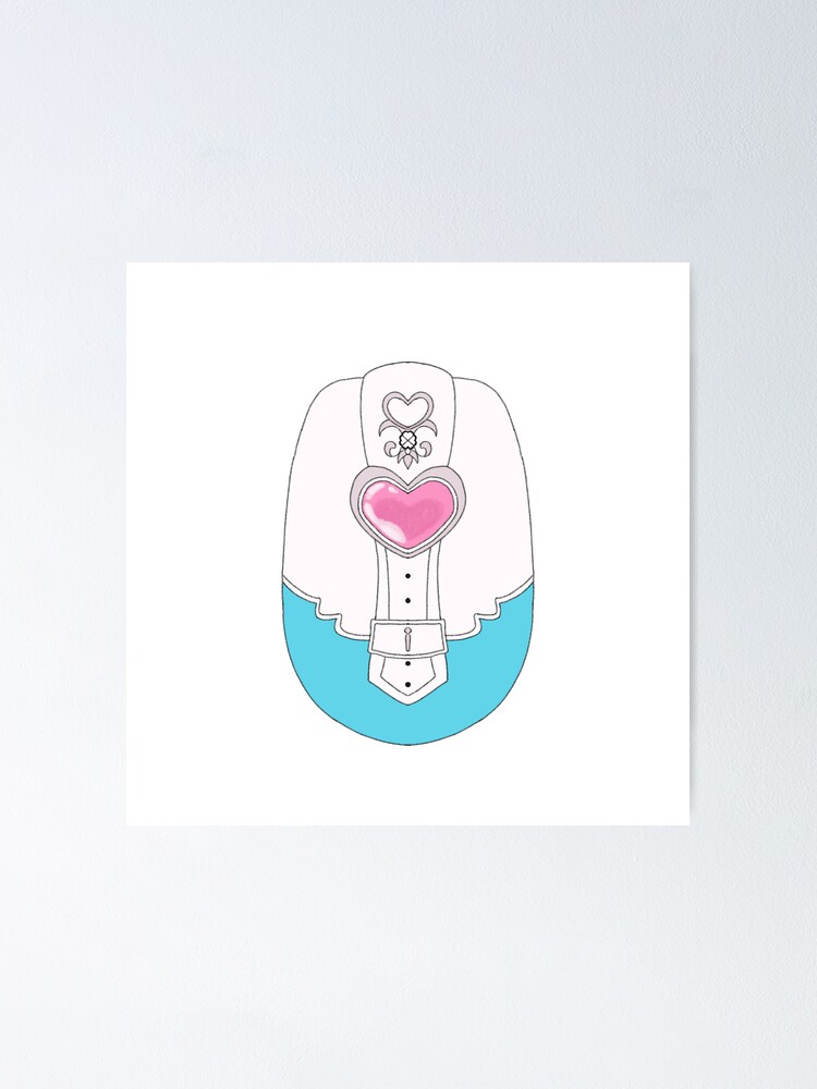 "Precure Card Commune Blue" Poster for Sale by TwoDiCat | Redbubble