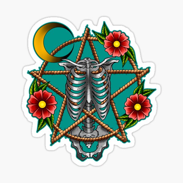 "pentagram configuration" Sticker for Sale by AgeeTattoos | Redbubble
