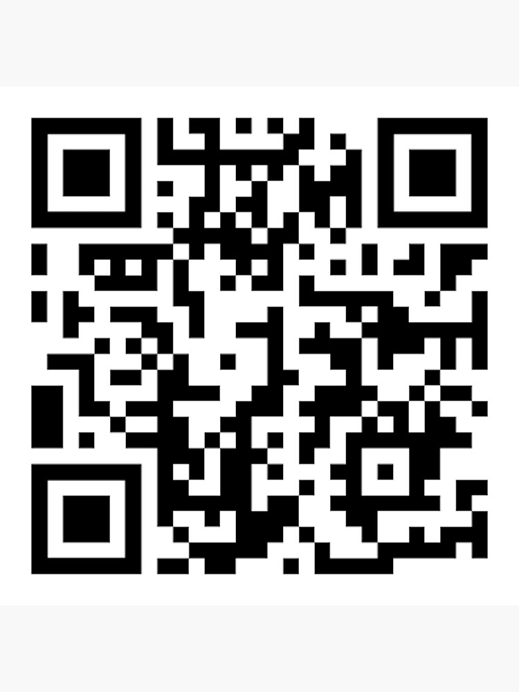 "Rickroll QR Code" Sticker for Sale by MiraeC | Redbubble