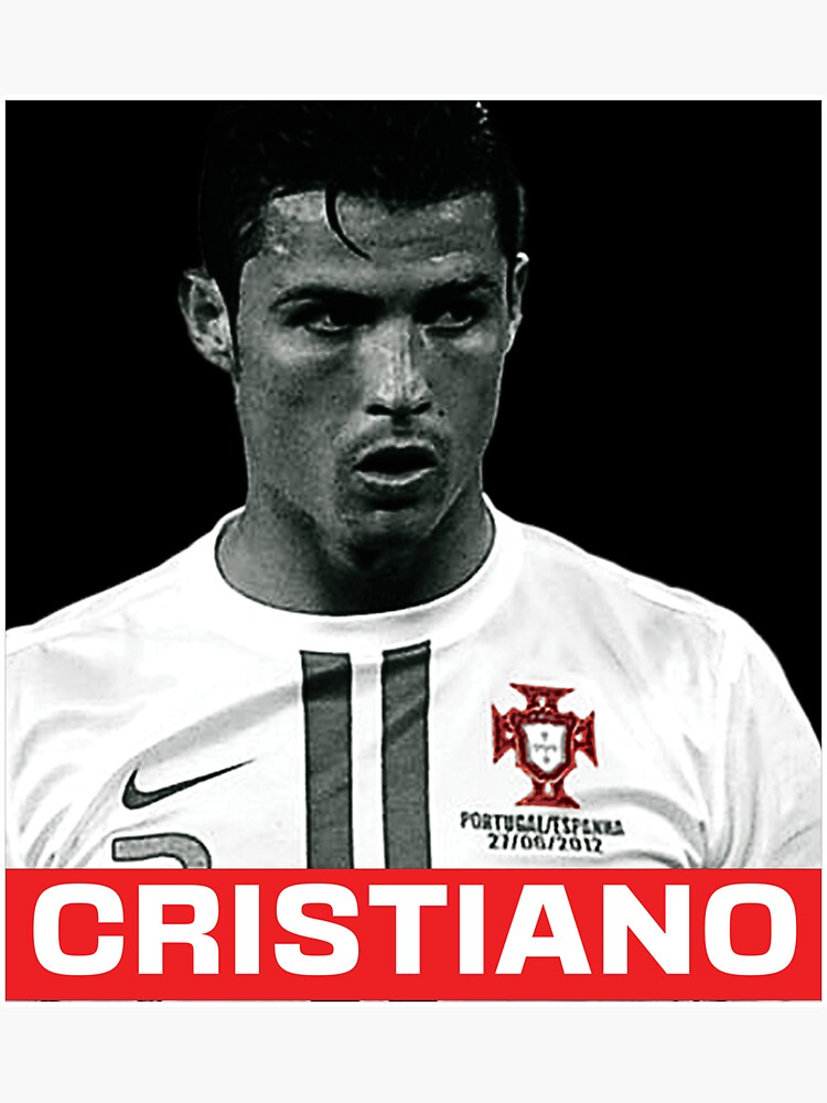 "cristiano, ronaldo, cristiano ronaldo, cr7, goat" Sticker for Sale by ...