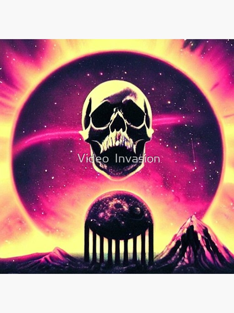 "Space Skull 29 - "Through The Wormhole" - Dystopian Art" Poster for ...