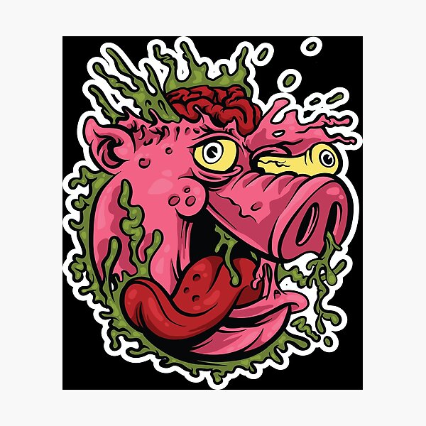 Disfraz De Hombre Cerdo Zombie De Minecraft Máscara De Fiesta Zombie