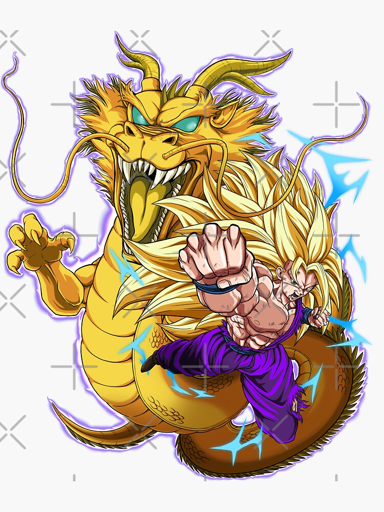 "Gohan SSJ3 dragon fist" Sticker for Sale by q10mark | Redbubble