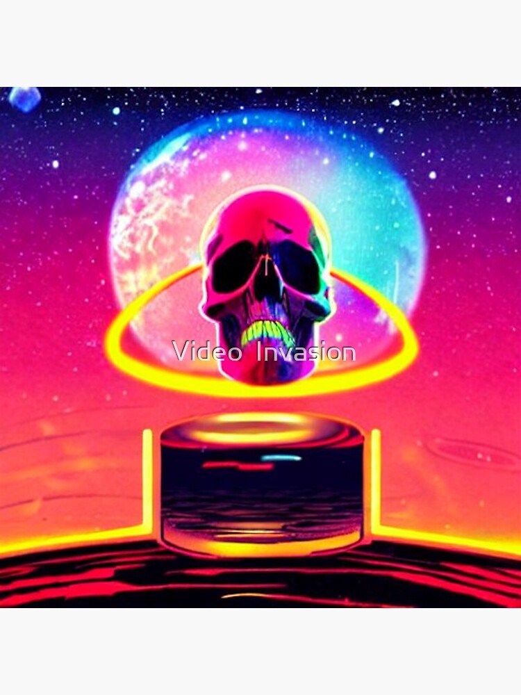 "Space Skull 31 "Transformation" - Dystopian Art" Sticker for Sale by ...