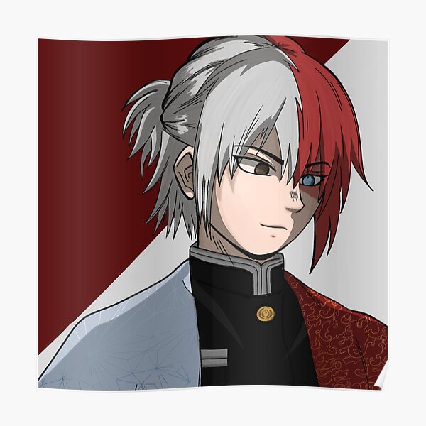 Todoroki Demon Slayer Poster For Sale By Redridinghood94 Redbubble