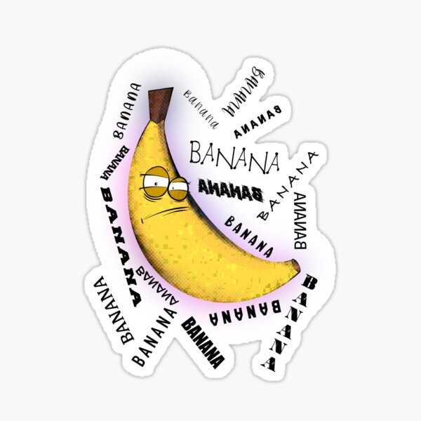 "Grumpy banana Liam Fitzpatrick" Sticker for Sale by LiamFitzpatrick ...